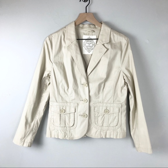 Sonoma | Jackets & Coats | Sonoma Womens Cream Colored Jacket Medium ...